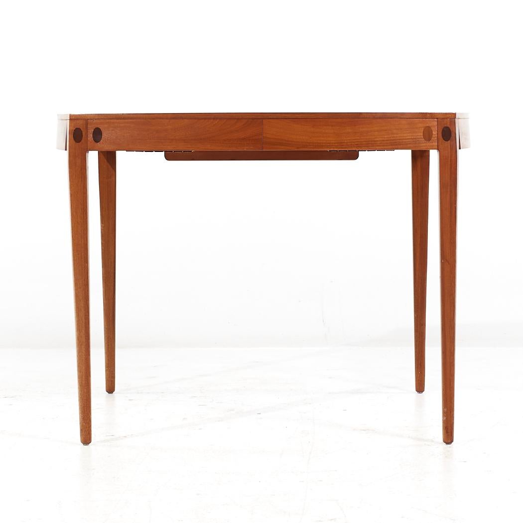 Kipp Stewart for Calvin Mid Century Walnut Expanding Dining Table with ...