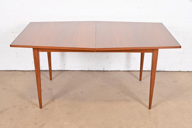 Kipp Stewart for Calvin Walnut and Rosewood Boat-Shaped Dining Table ...