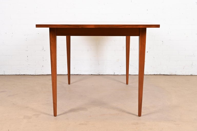 Kipp Stewart for Calvin Walnut and Rosewood Boat-Shaped Dining Table ...