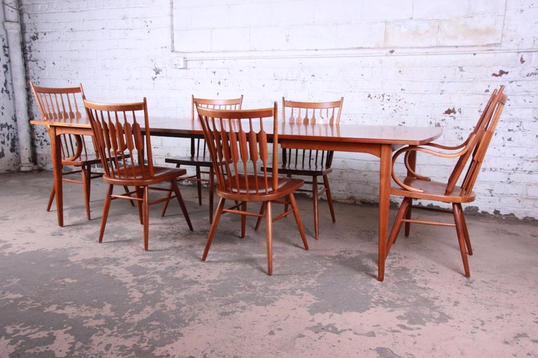 Kipp Stewart for Drexel Declaration Mid-Century Modern Walnut Dining ...