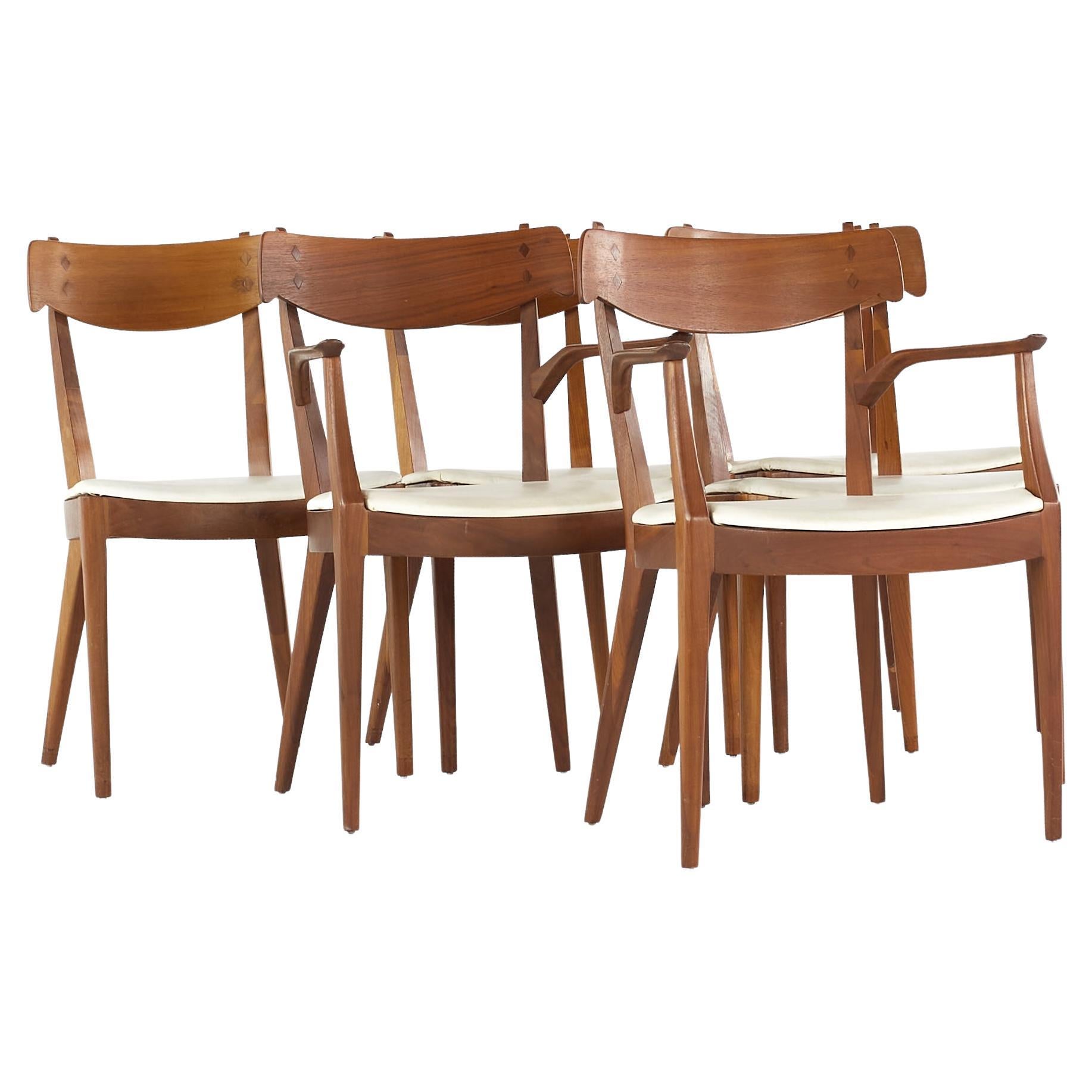 Vintage Kipp Stewart for Drexel Declaration Walnut Dining Chairs, Set ...