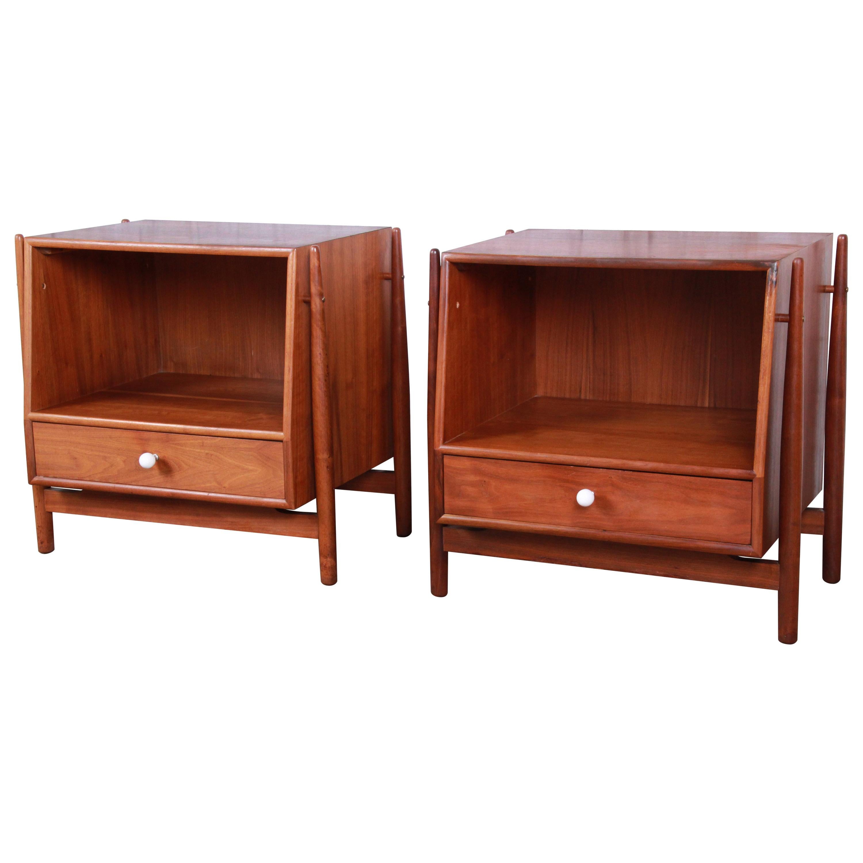 Kipp Stewart for Drexel Declaration Mid-Century Walnut Floating ...