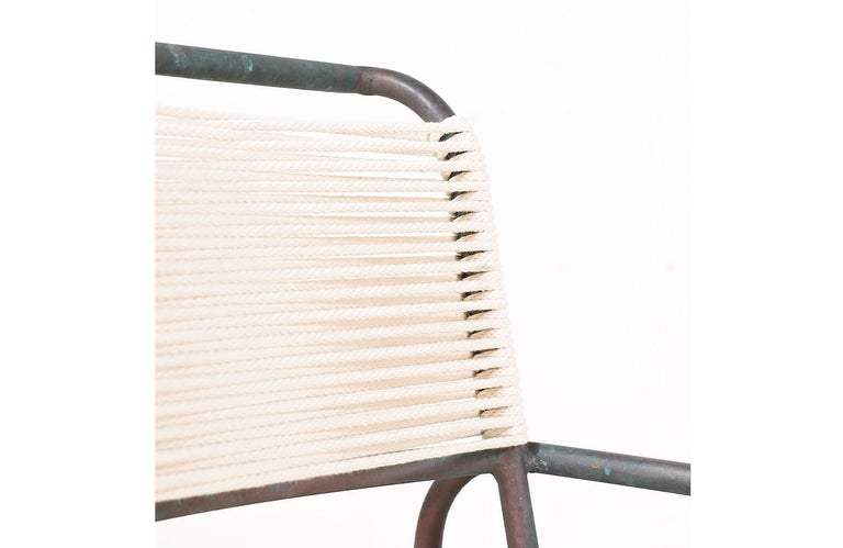Kipp Stewart Tubular Bronze Armchairs for Terra at 1stDibs