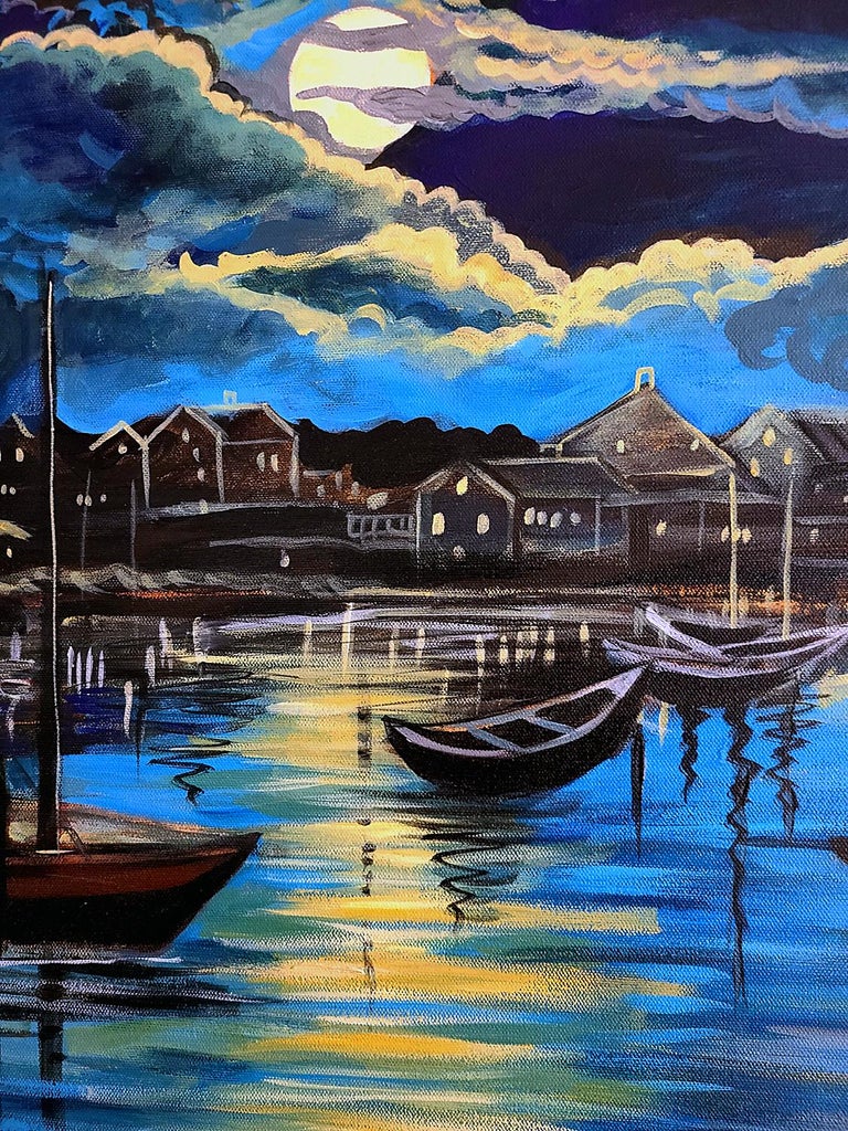 Kira Yustak - Shark River, Belmar, NJ, Original Painting For Sale at ...