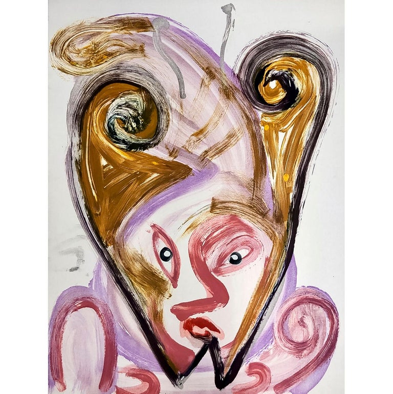 Kirk Mangus - Monoprint on Paper by Kirk Mangus (INV# NP3598) For Sale ...