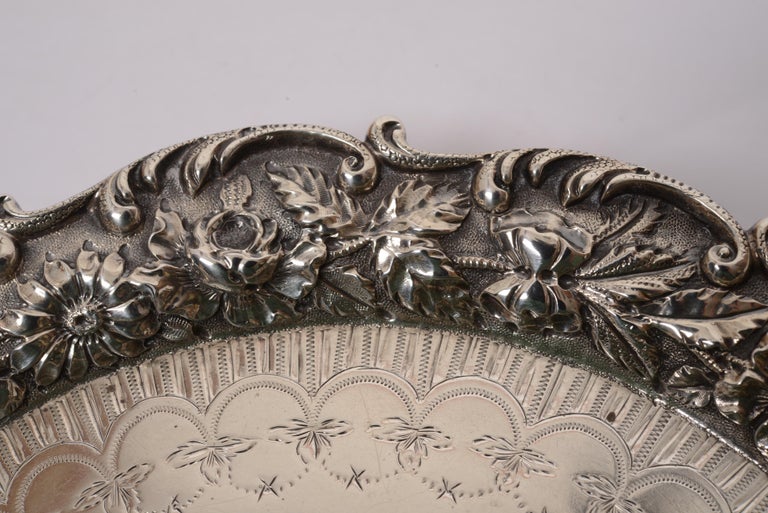 Kirk Repousse Sterling Silver Ball and Claw Footed Salver, 1896-1924 ...
