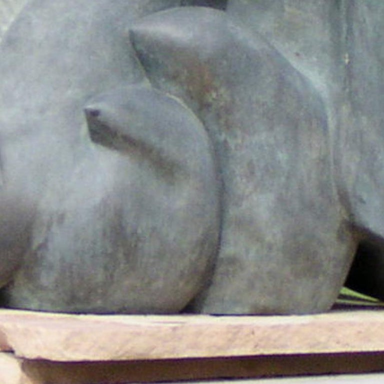 Kirk Tatom - Wing To Wing, Kirk Tatom, bronze sculpture, two birds ...