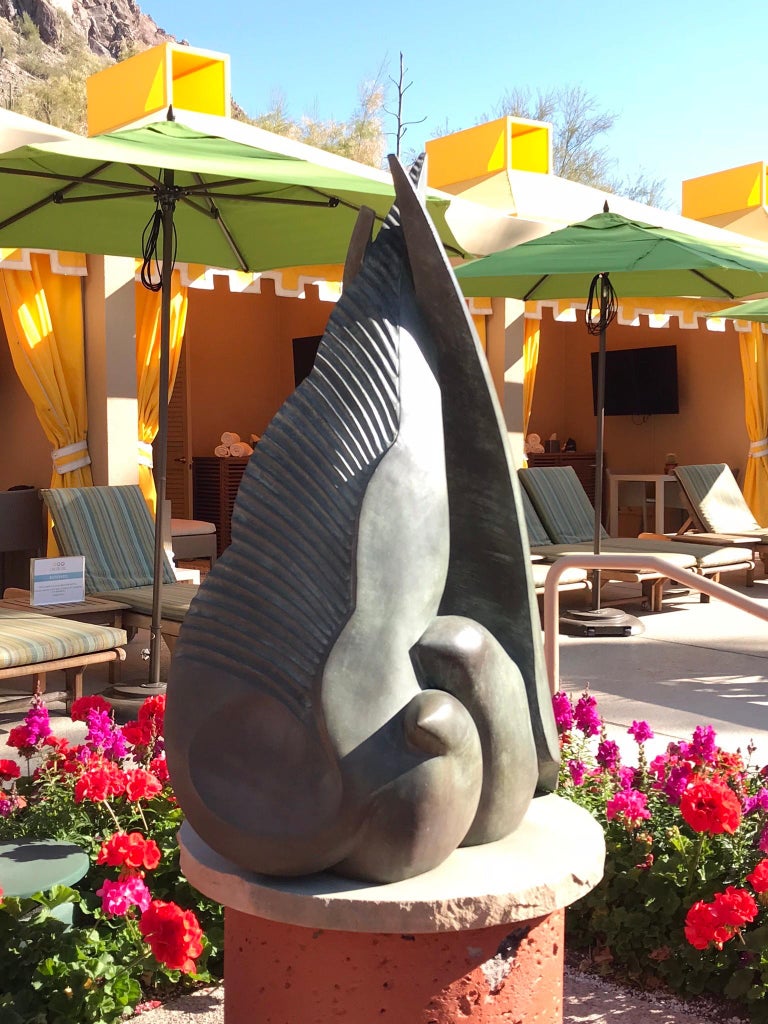 Kirk Tatom - Wing To Wing, Kirk Tatom, bronze sculpture, two birds ...