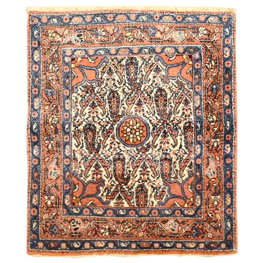Wool Handmade Kirman Rug Classic Flowers, Leaves and Branches Design ...