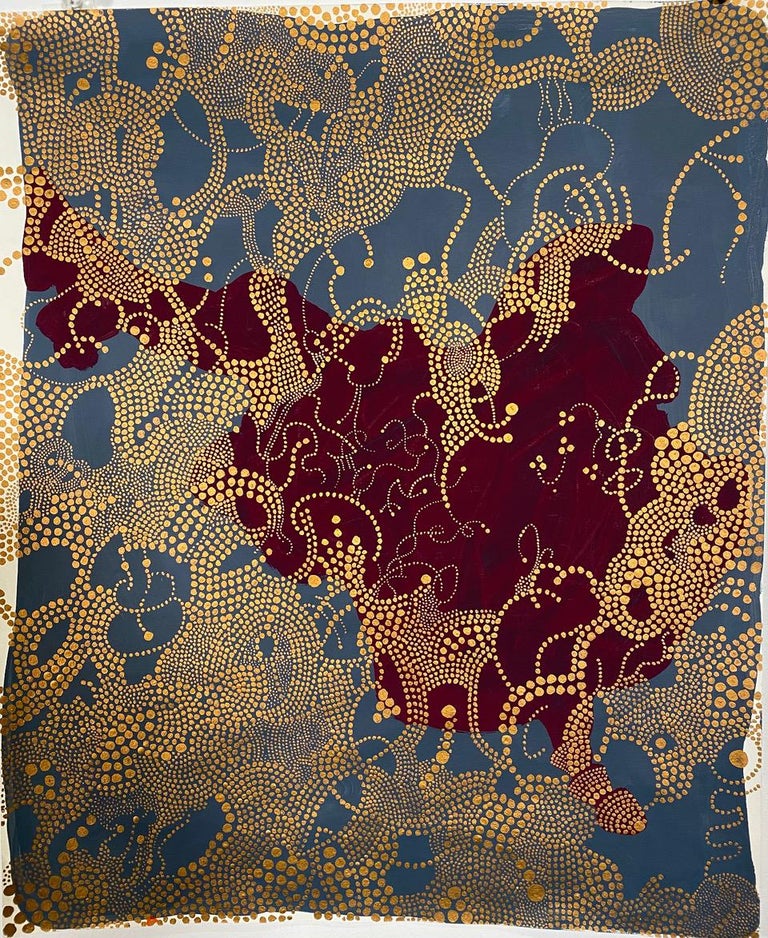 Kit Warren - Altered States (Hidden), Indian-inspired gestural abstract ...