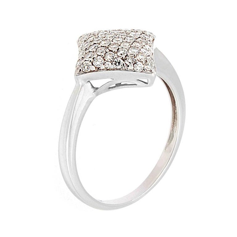 Kite Shape Diamond Gold Ring For Sale at 1stDibs