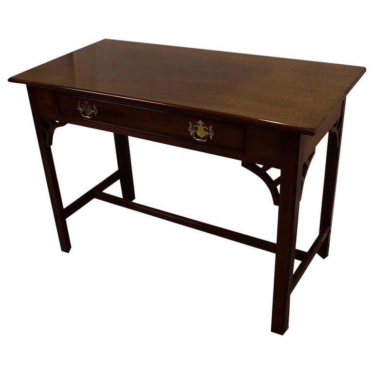Kittinger Colonial Williamsburg Mahogany Console Traditional Table Desk ...