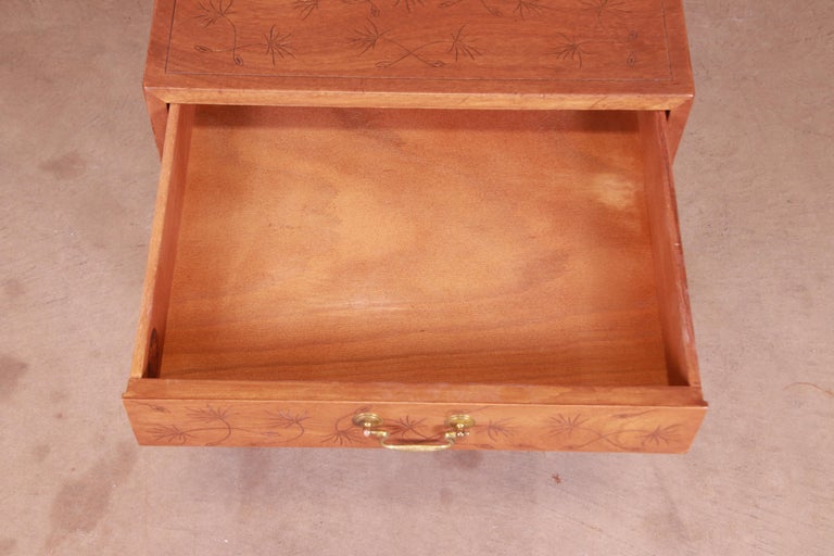 Kittinger Hollywood Regency Faux Bamboo Occasional Side Table, Circa ...