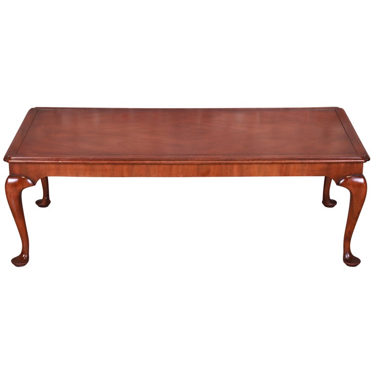 Kittinger Queen Anne Walnut Coffee Table at 1stDibs