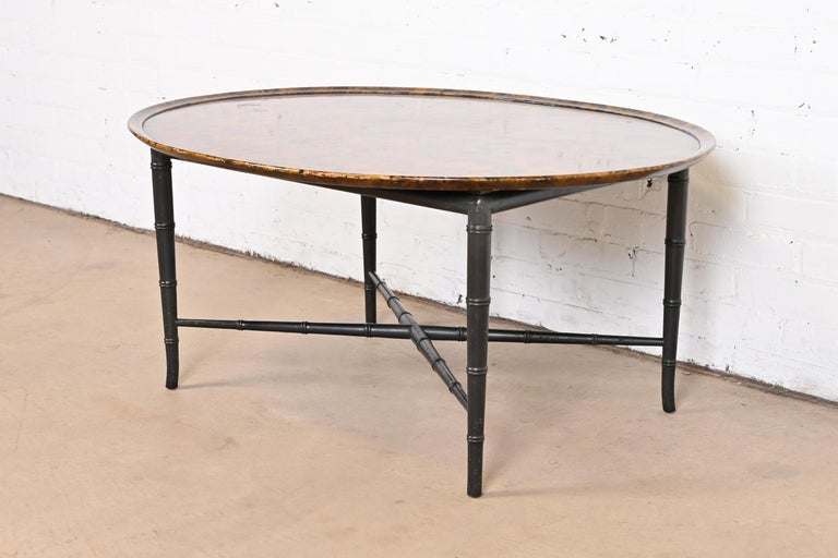Kittinger Regency Faux Bamboo Coffee Table For Sale at 1stDibs