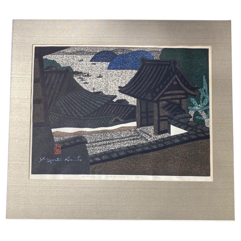 Kiyoshi Saito Signed Limited Edition Japanese Woodblock Print Hirato ...