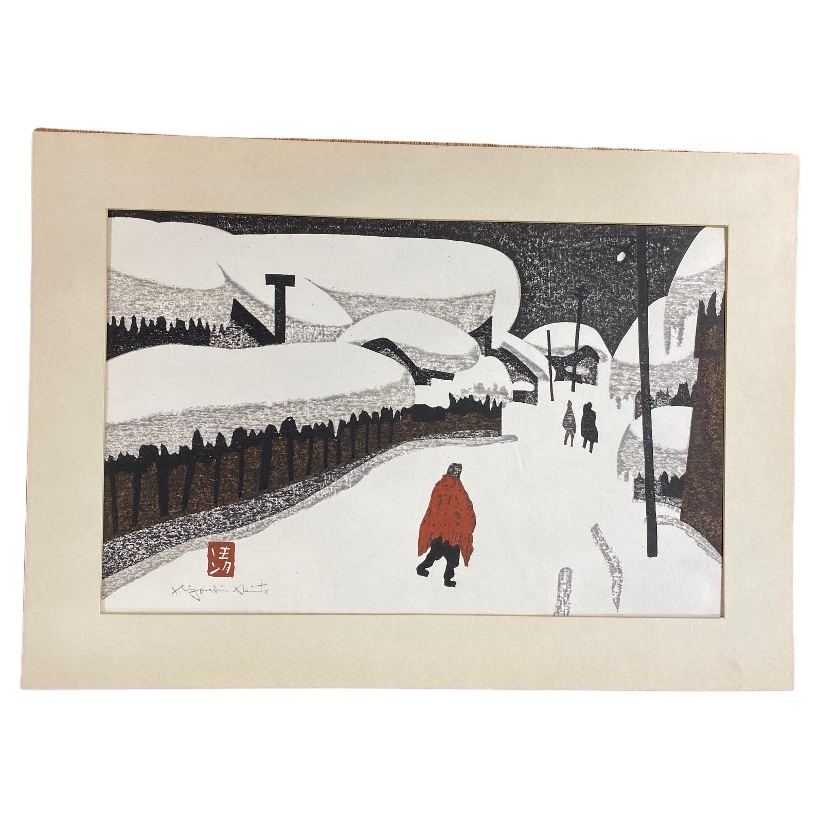 Collection of Three Japanese Woodblock Prints by Kiyoshi Saito at 1stDibs