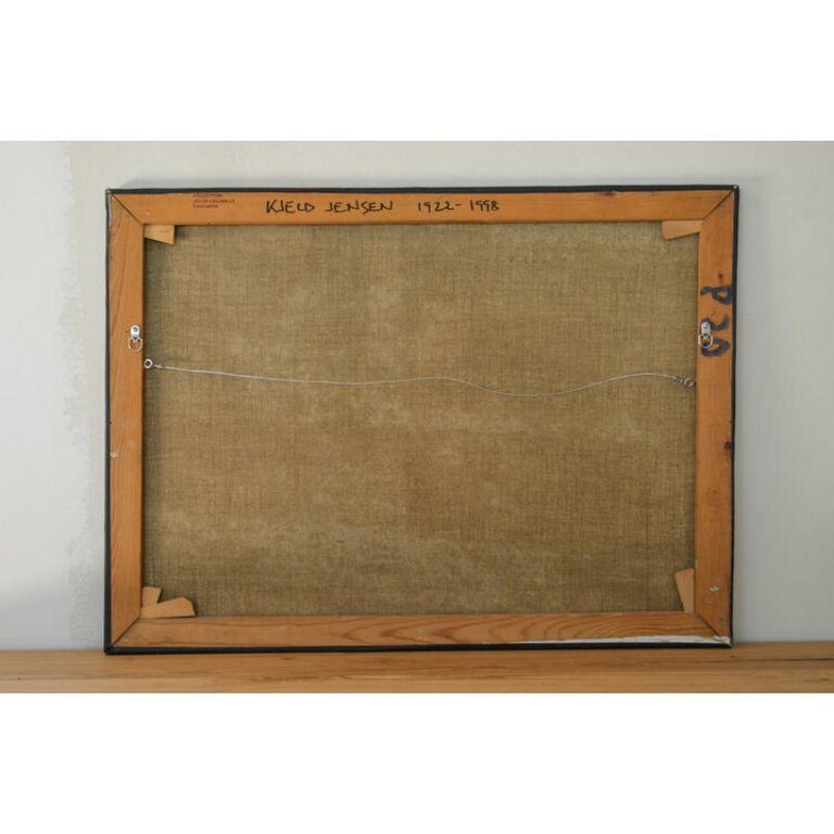 Kjeld Jensen, Oil on Canvas Composition For Sale at 1stDibs