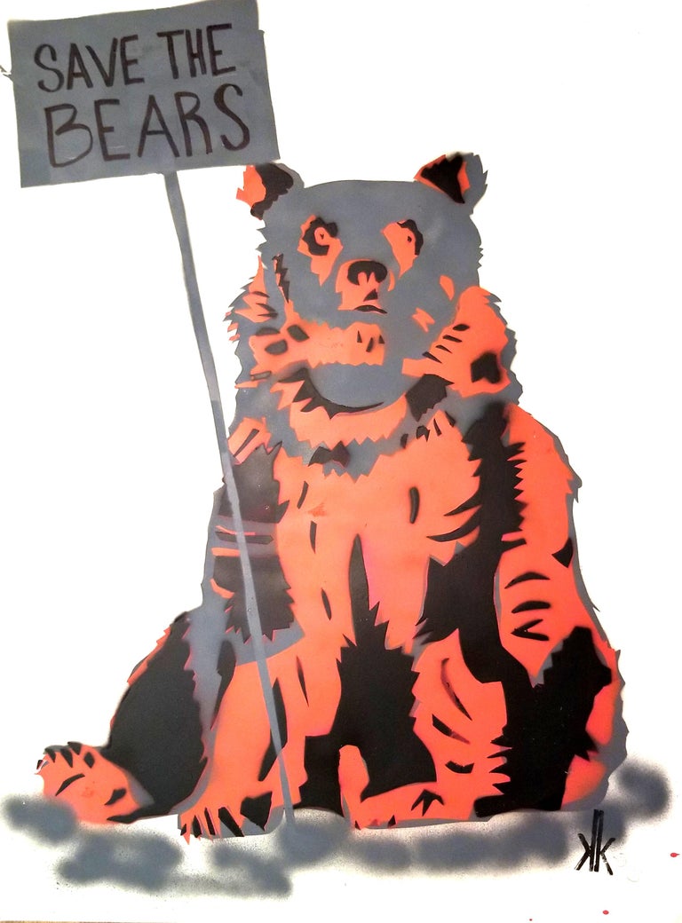 K.K. - Grizzly Bear SAVE THE BEARS For Sale at 1stDibs | save the bears ...