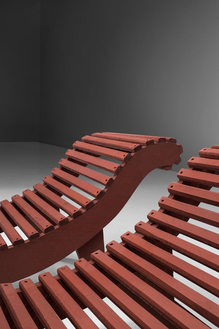 Klaus Grabe Sculptural Deep Red Chaise Lounges For Sale at 1stDibs ...