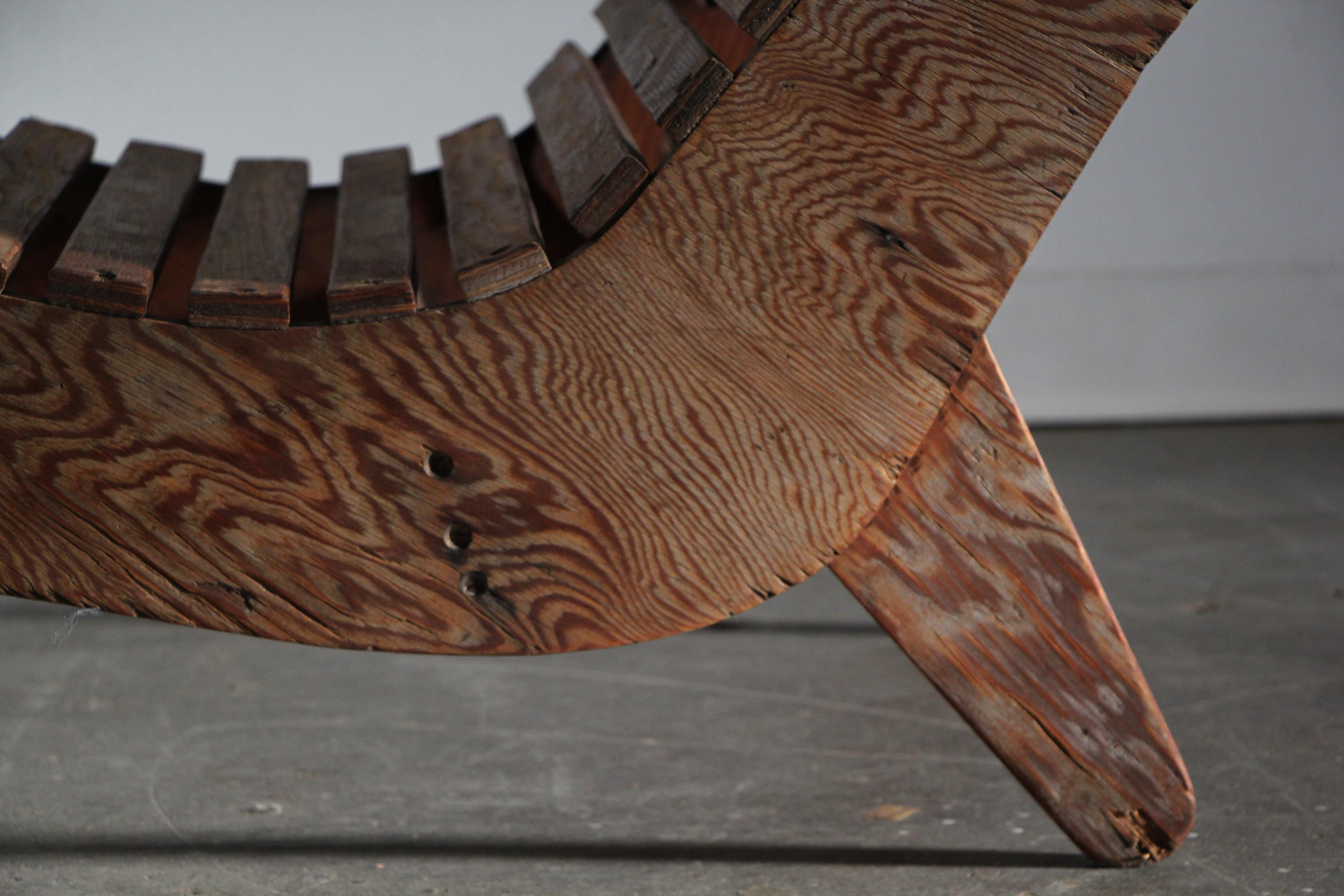 Klaus Grabe Slatted Plywood Chaise ‘Model C5’ at 1stDibs