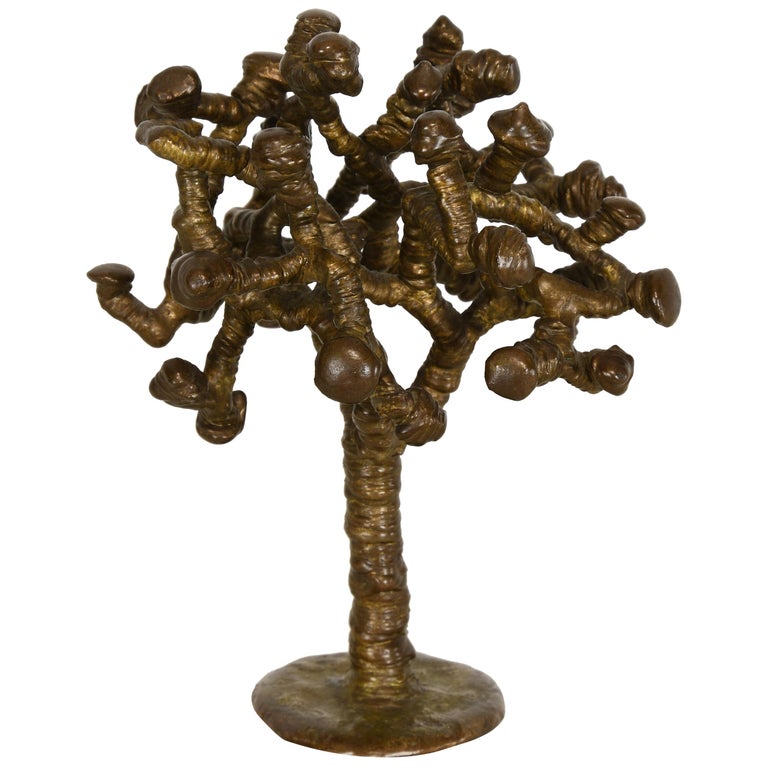 Klaus Ihlenfeld Abstract Patinated Brass "Tree" Sculpture, 20th Century ...