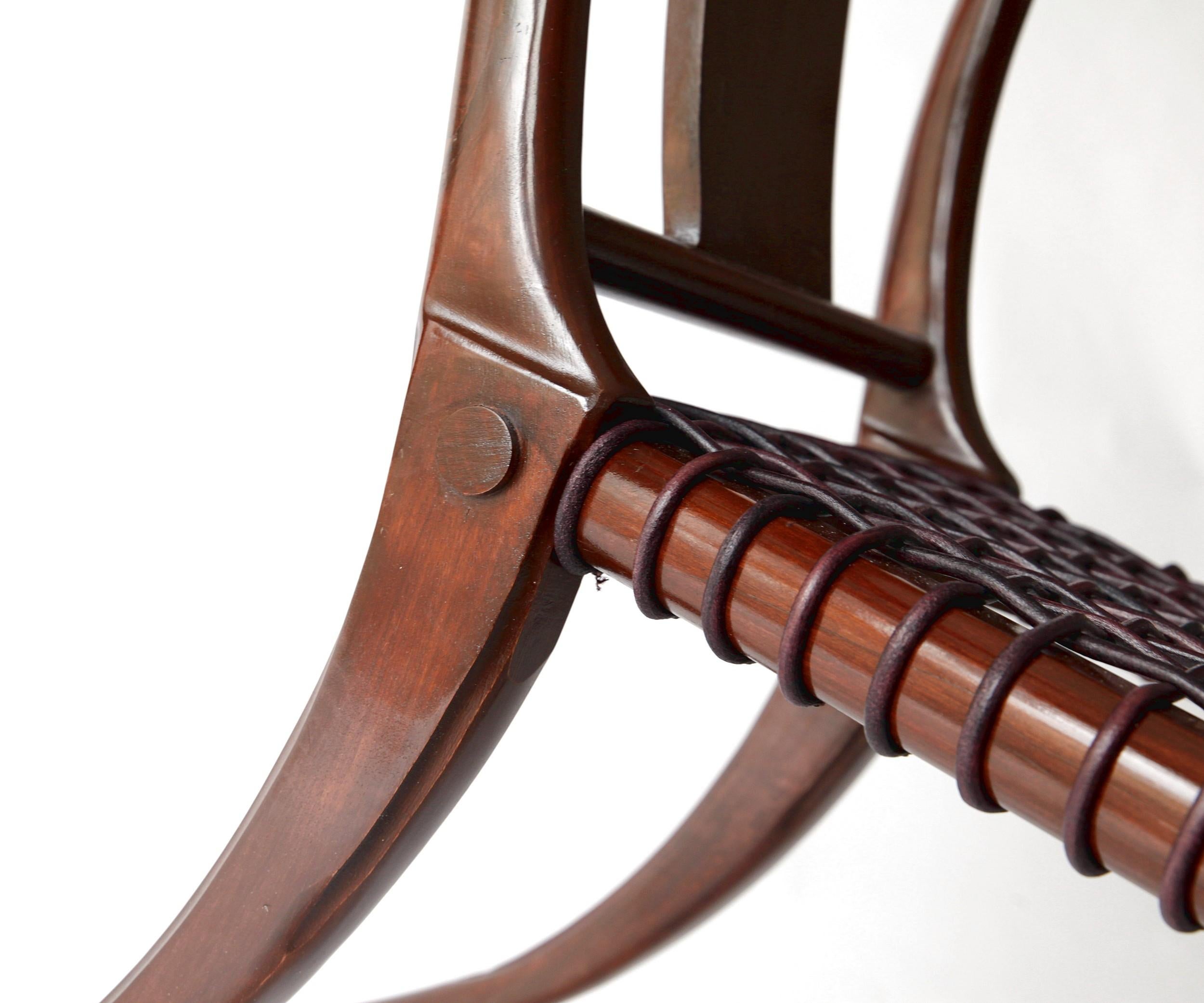 Klismos Chair, Italian Walnut, Brown Stain, Shellac Polish Finish ...