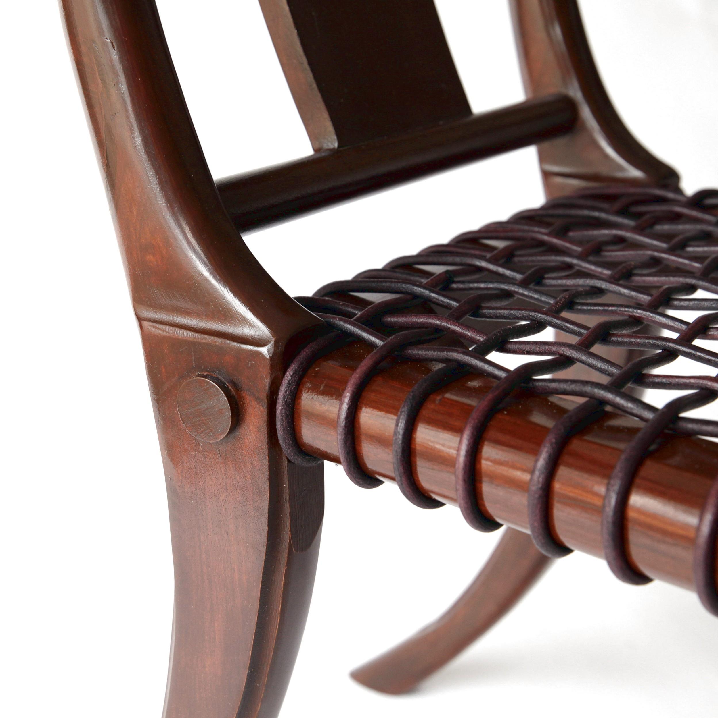 Klismos Chair, Italian Walnut, Brown Stain, Shellac Polish Finish ...