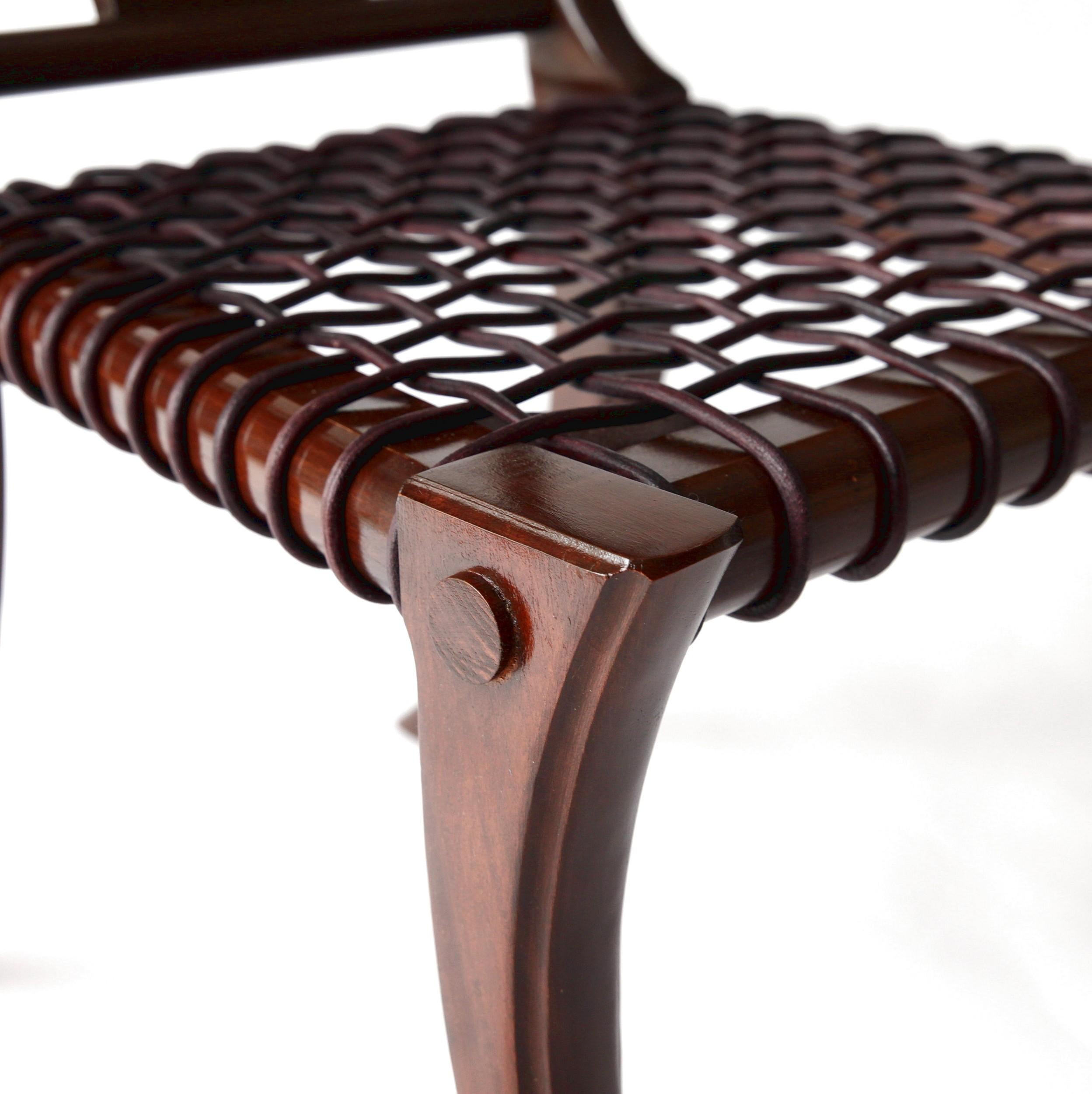 Klismos Chair, Italian Walnut, Brown Stain, Shellac Polish Finish ...
