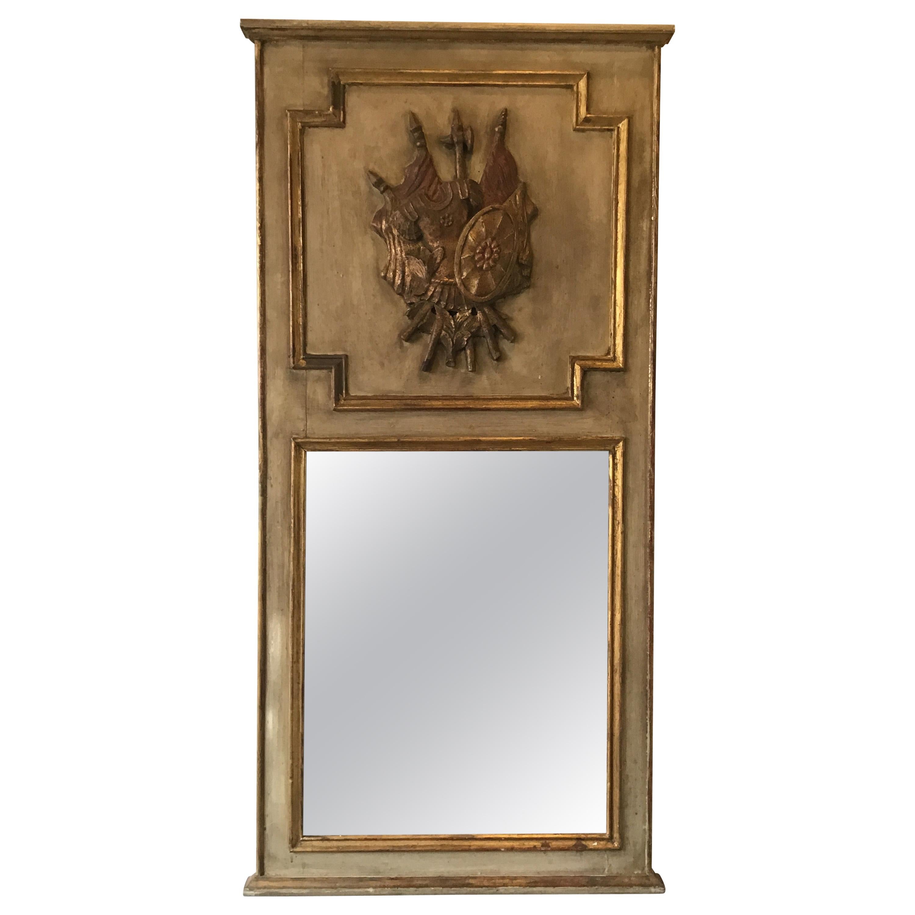 Knight Motif Trumeau Mirror at 1stDibs