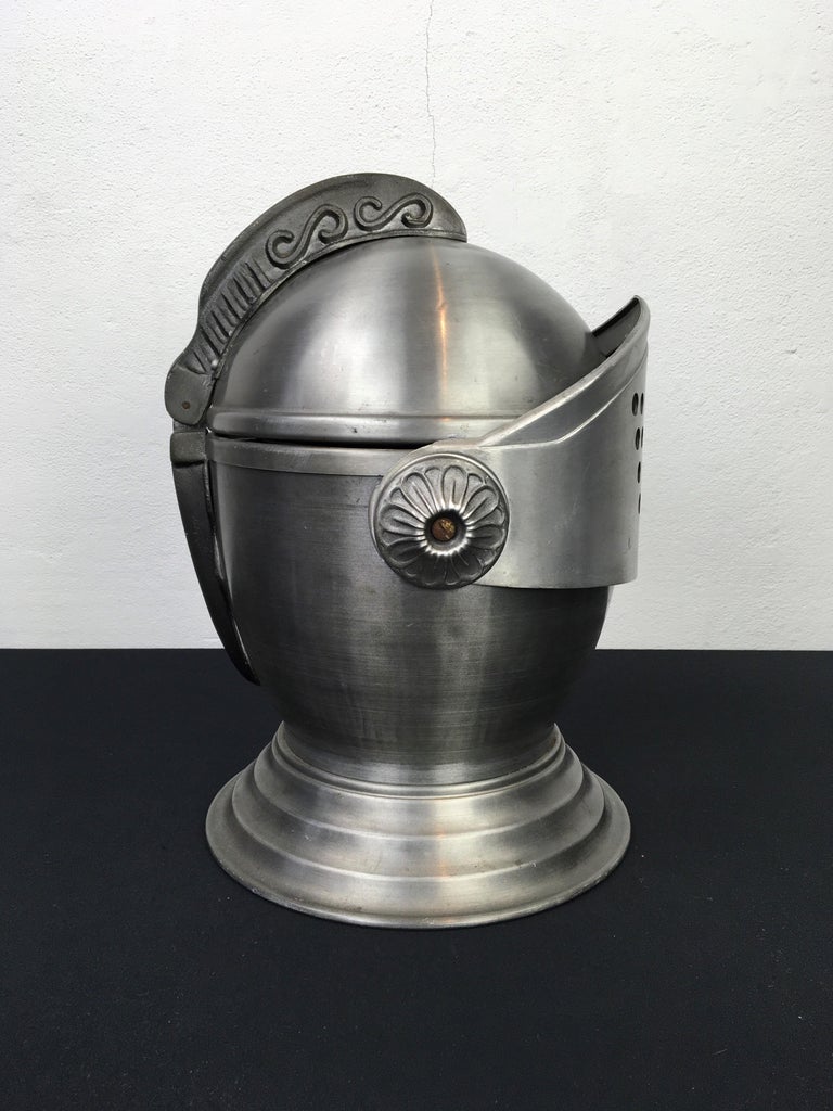 Knight's Helmet Ice Bucket, 1970s For Sale at 1stDibs
