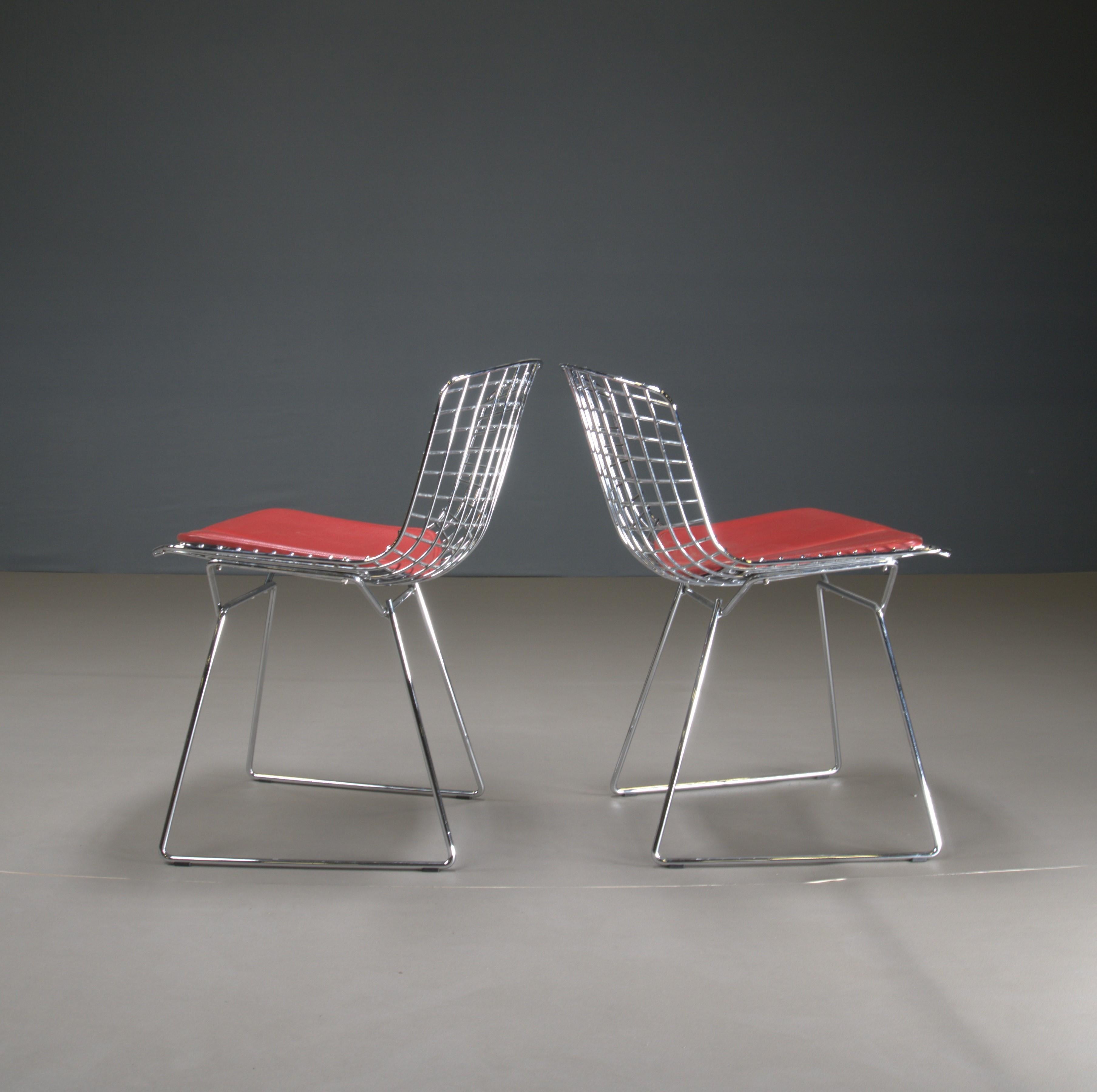 Knoll by Harry Bertoia Dining Chairs, Set of 4 For Sale at 1stDibs
