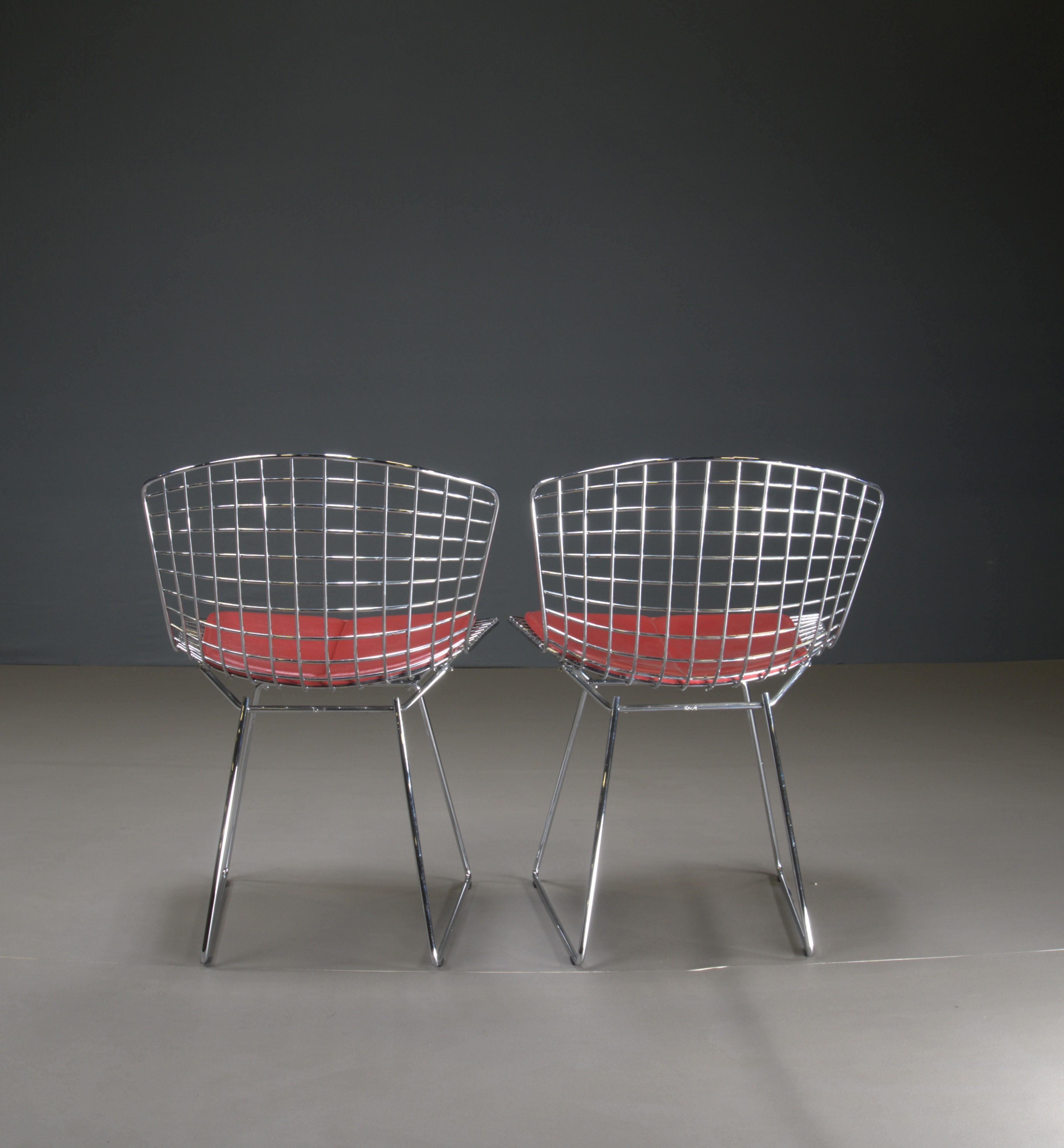 Knoll by Harry Bertoia Dining Chairs, Set of 4 For Sale at 1stDibs