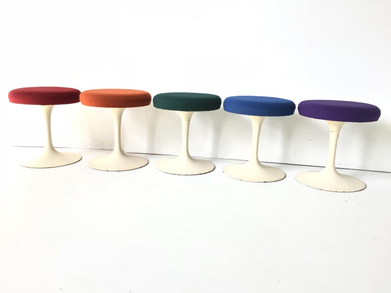 Knoll Eero Saarinen Tulip Stool Set For Sale at 1stDibs