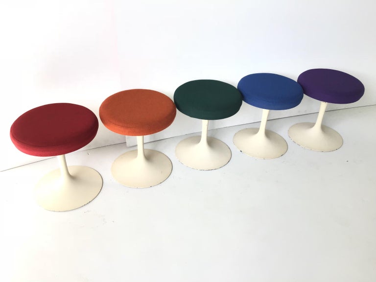 Knoll Eero Saarinen Tulip Stool Set For Sale at 1stDibs