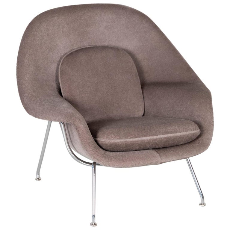 Knoll Medium Womb Chair Upholstered in Alpaca at 1stDibs