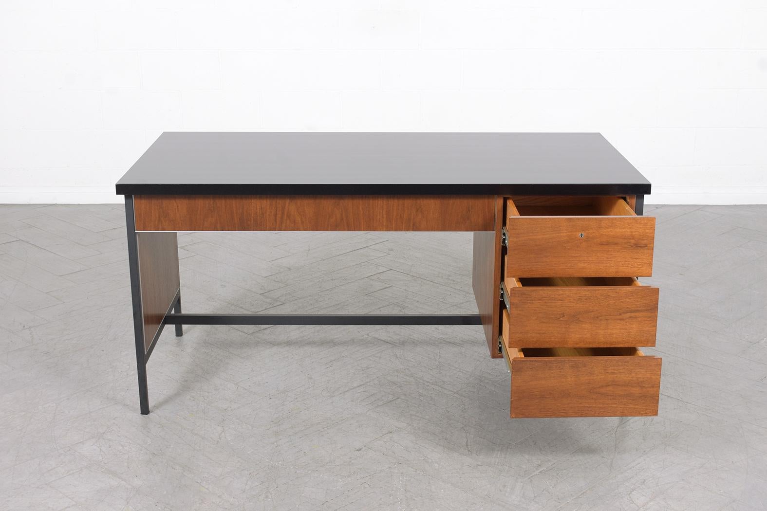 Timeless Elegance: Florence Knoll's Mid-Century Modern Executive Desk ...