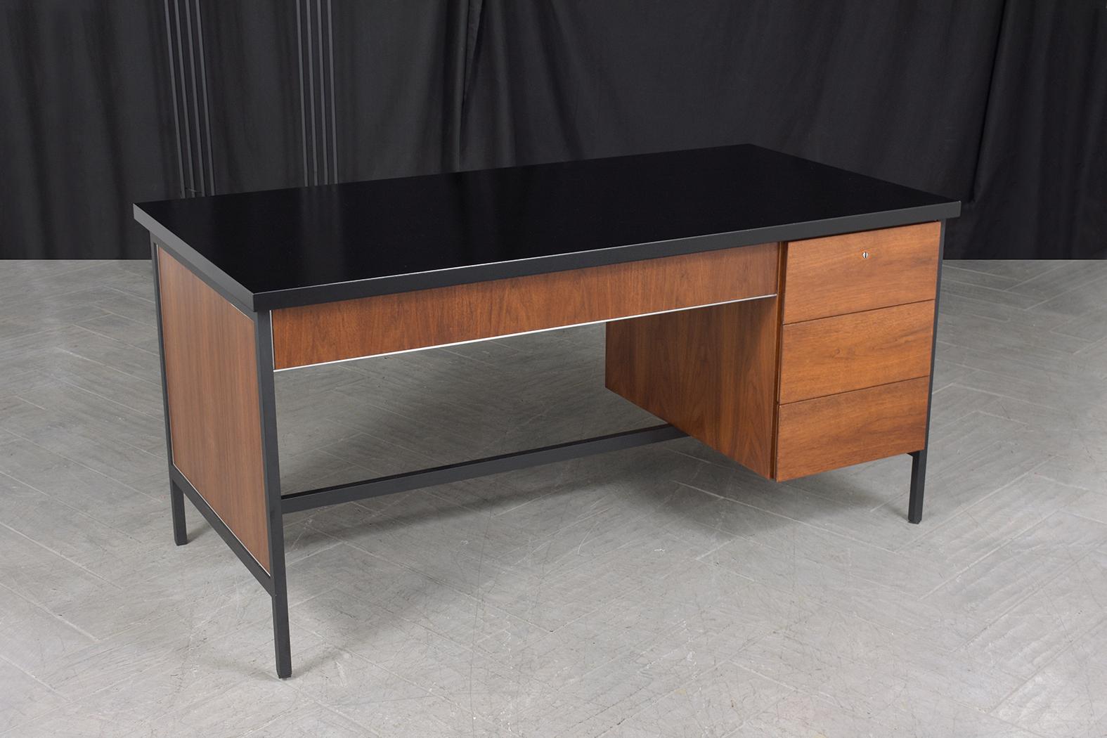 Timeless Elegance: Florence Knoll's Mid-Century Modern Executive Desk ...