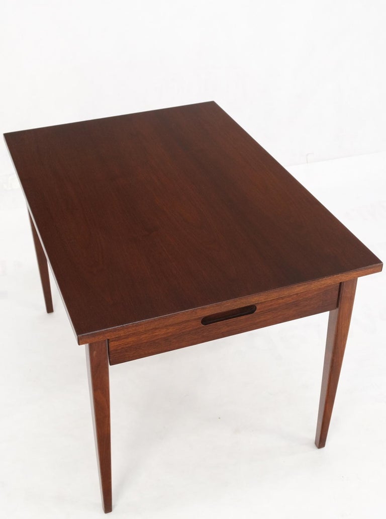 Knoll Risom One Drawer Oiled Walnut Tapered Legs End Side Table Stand ...