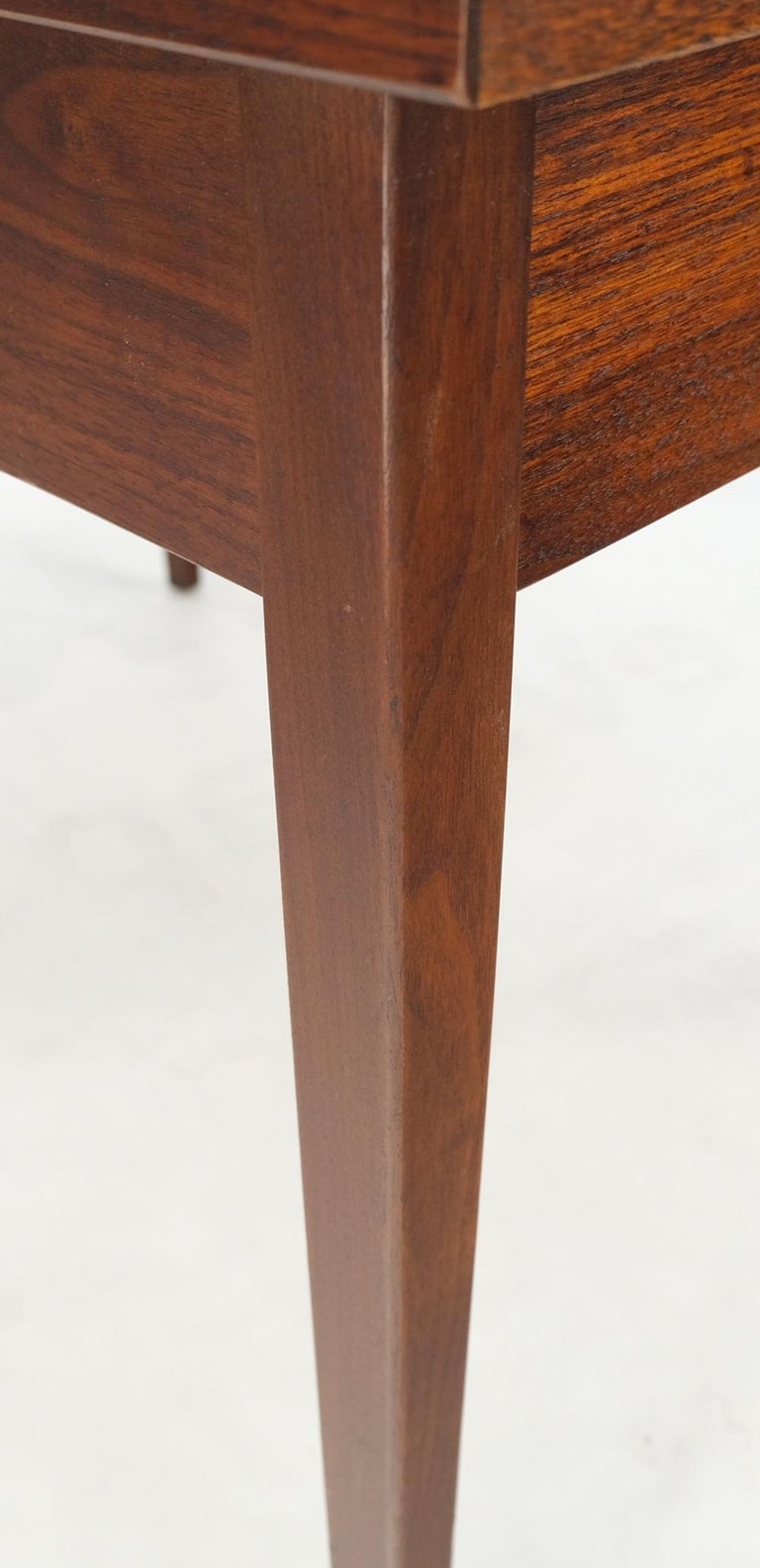 Knoll Risom One Drawer Oiled Walnut Tapered Legs End Side Table Stand ...