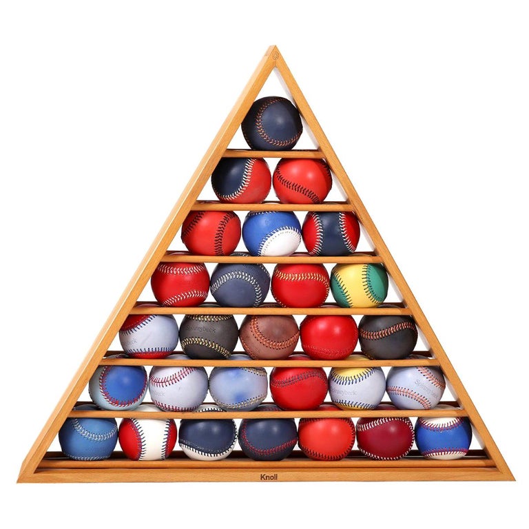Knoll Spinneybeck Leather Baseball Sculpture in Multiple Colours at 1stDibs