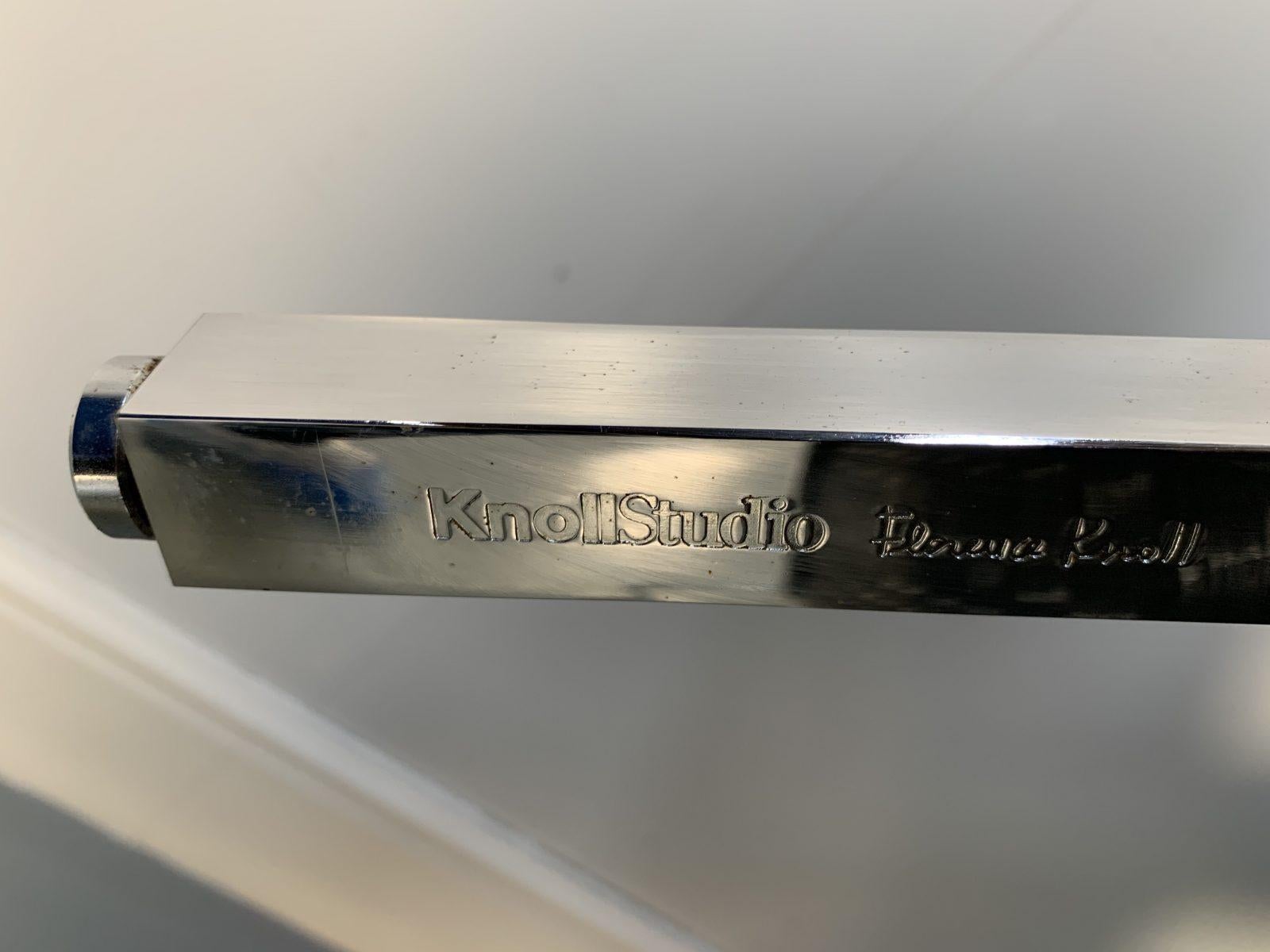 Knoll Studio “Florence Knoll” Lounge Chair Armchair in “Moss” Green Knoll Velvet For Sale at 1stDibs