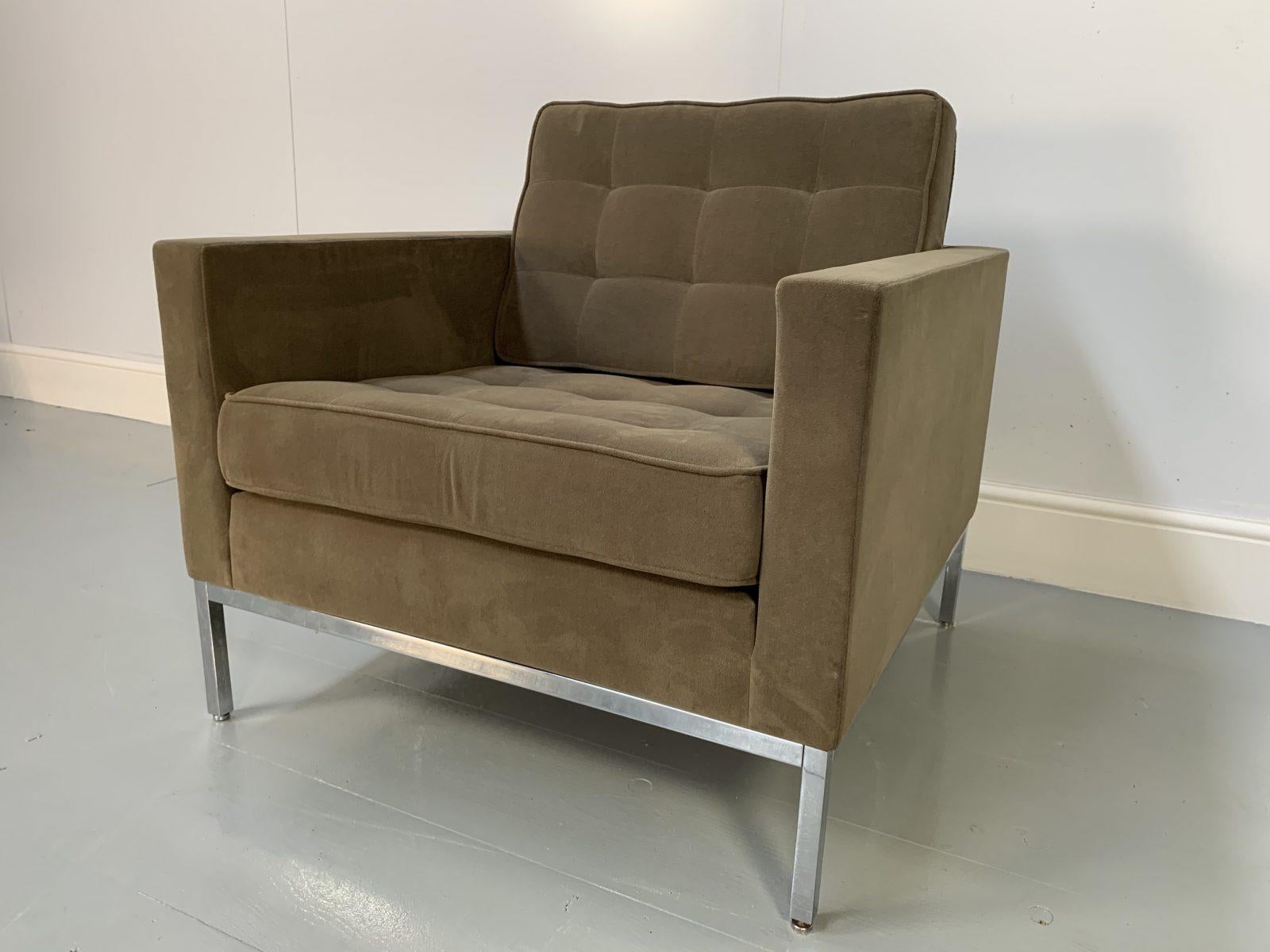 Knoll Studio “Florence Knoll” Lounge Chair Armchair in “Moss” Green ...