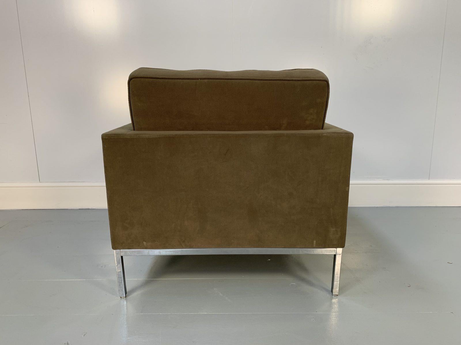 Knoll Studio “Florence Knoll” Lounge Chair Armchair in “Moss” Green ...