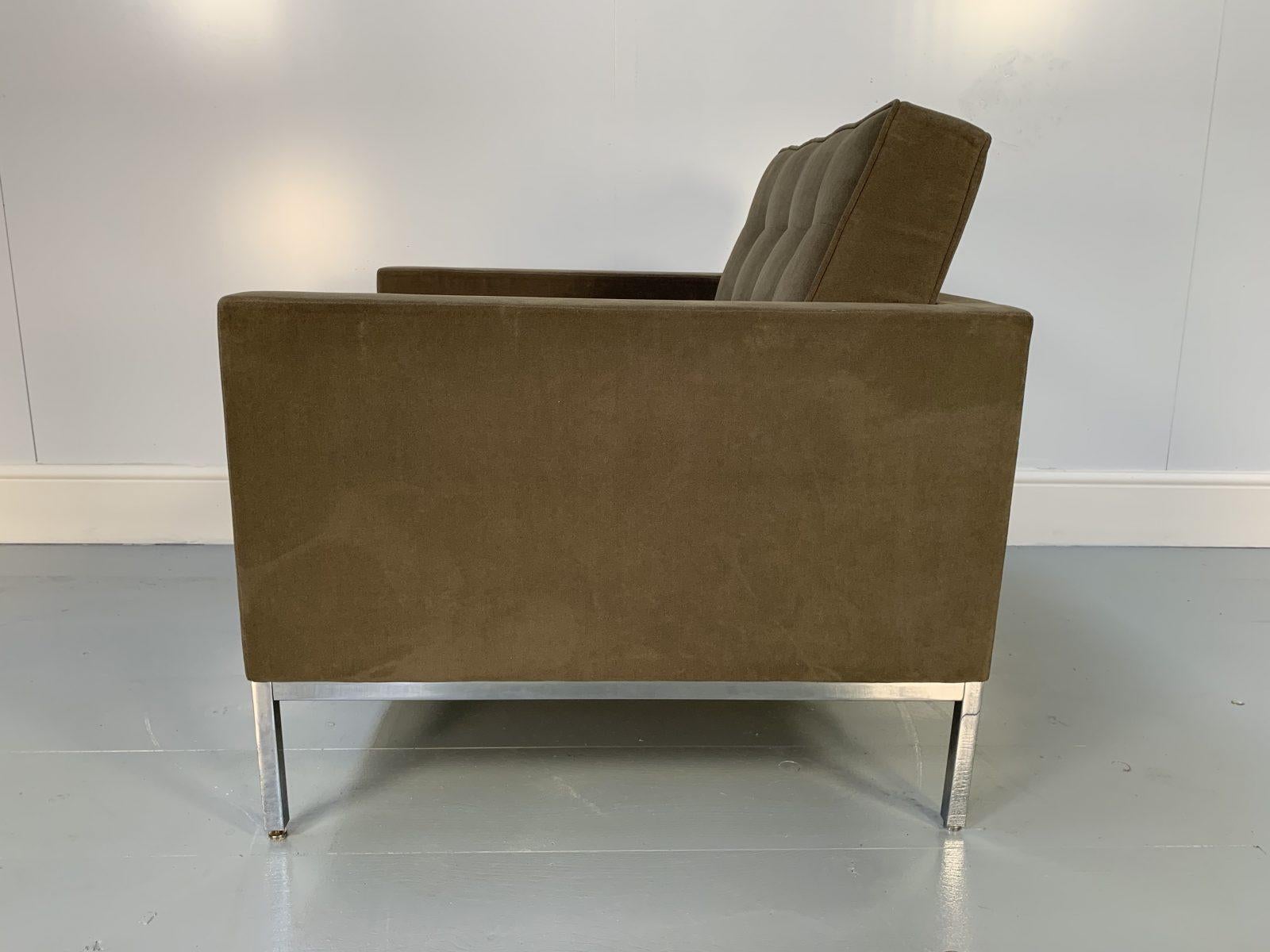 Knoll Studio “Florence Knoll” Lounge Chair Armchair in “Moss” Green ...