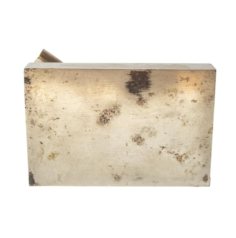 Knot Modernist Paperweight/Sculpture in Stainless Steel and Lead at 1stDibs