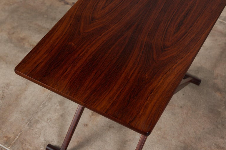 Knud Andersen Rosewood Folding Side Table for Aarhus For Sale at 1stDibs