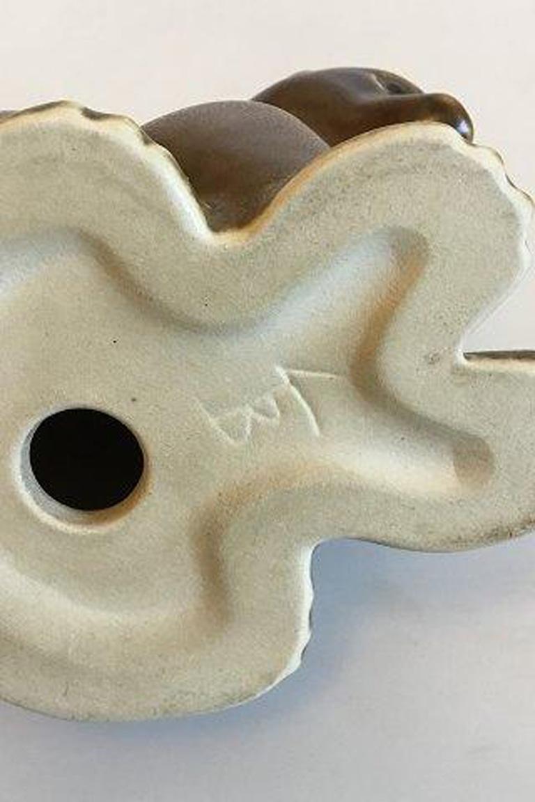 Knud Basse Large Stoneware Bear For Sale at 1stDibs