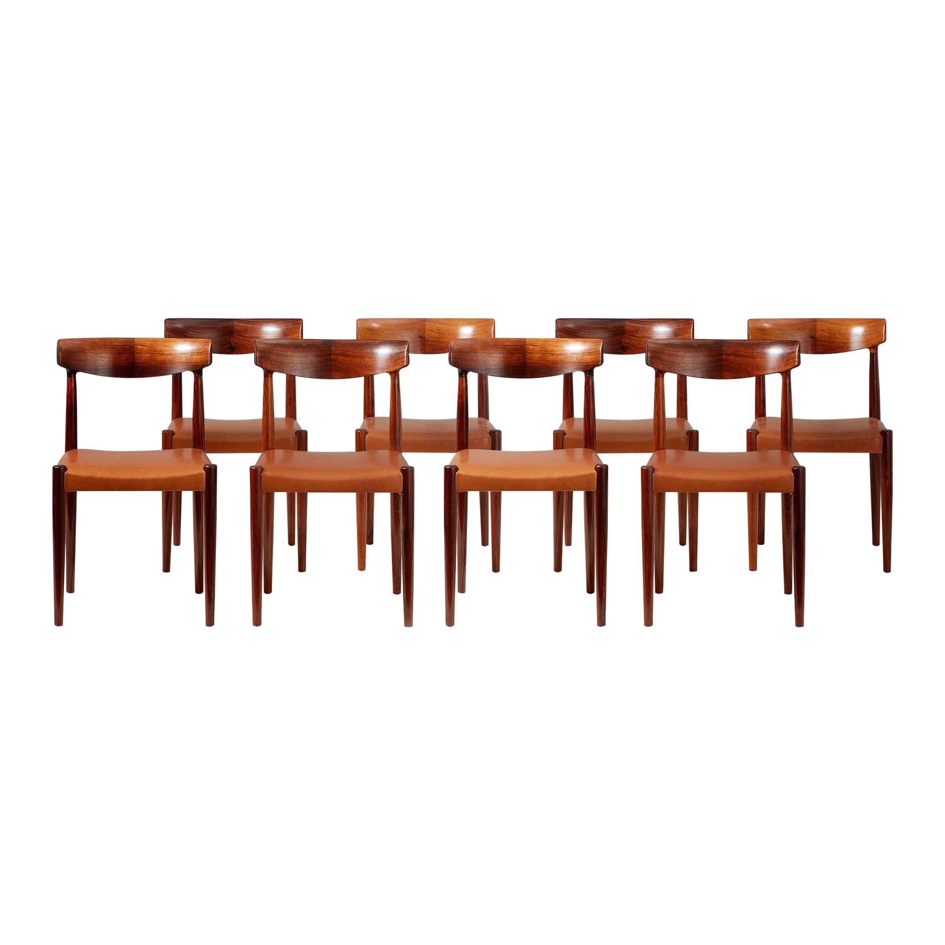 Knud Faerch Danish Rosewood Dining Chairs at 1stDibs