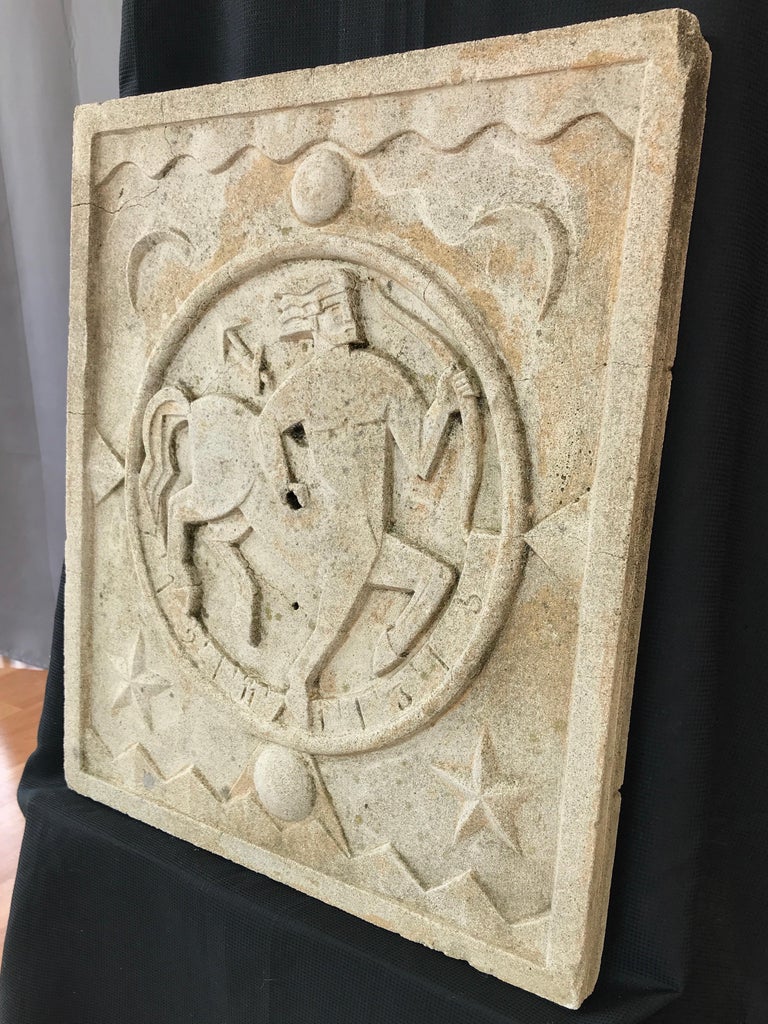 Knud Merrild “Sun Dial” Art Deco Bas Relief Centaur, Signed, 1931 at ...